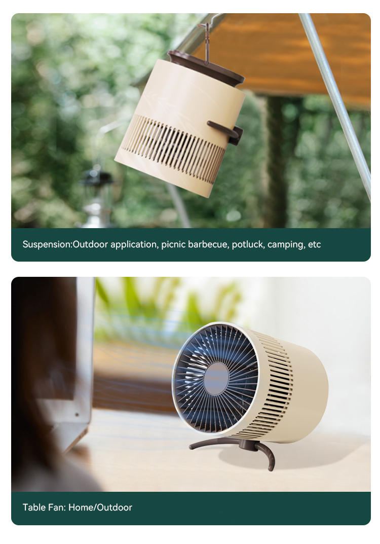 Outdoor Rechargeable Camping Tent Fan with LED Lantern - Buy Tent Fan ...