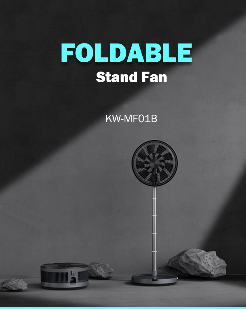 Rechargeable Telescopic Portable Fold Stand Fan - Buy Fold Fan, Fold ...