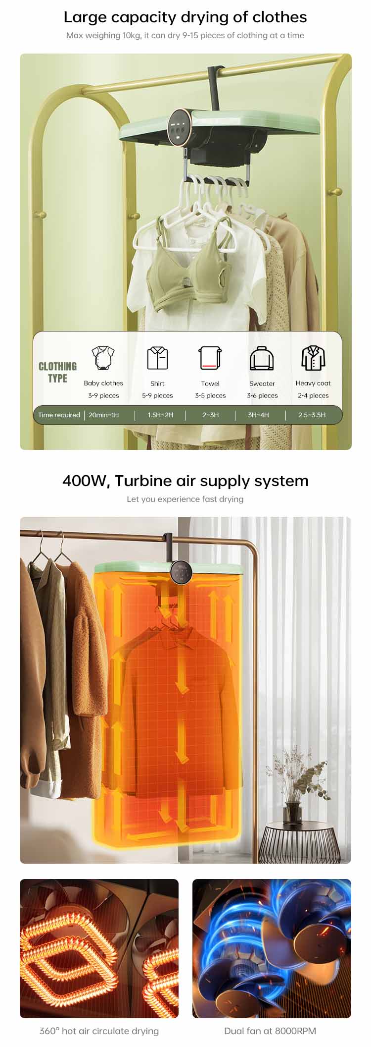 Home Folding Portable Heated Fabric Clothes Dryer Machine - Buy clothes ...